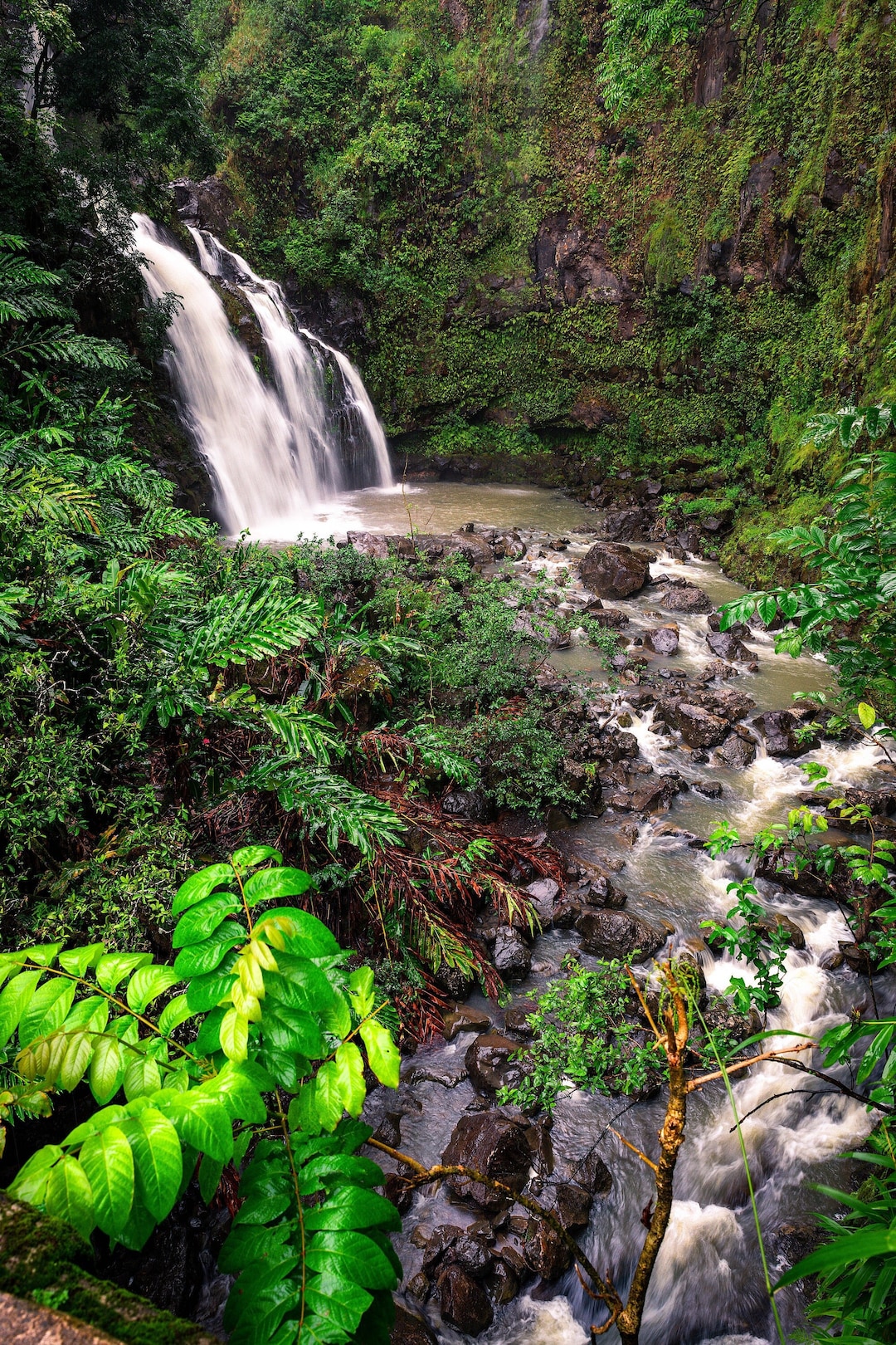 Three Bears Falls | Upper Waikani Falls | Road to Hana | Maui | Fall ...
