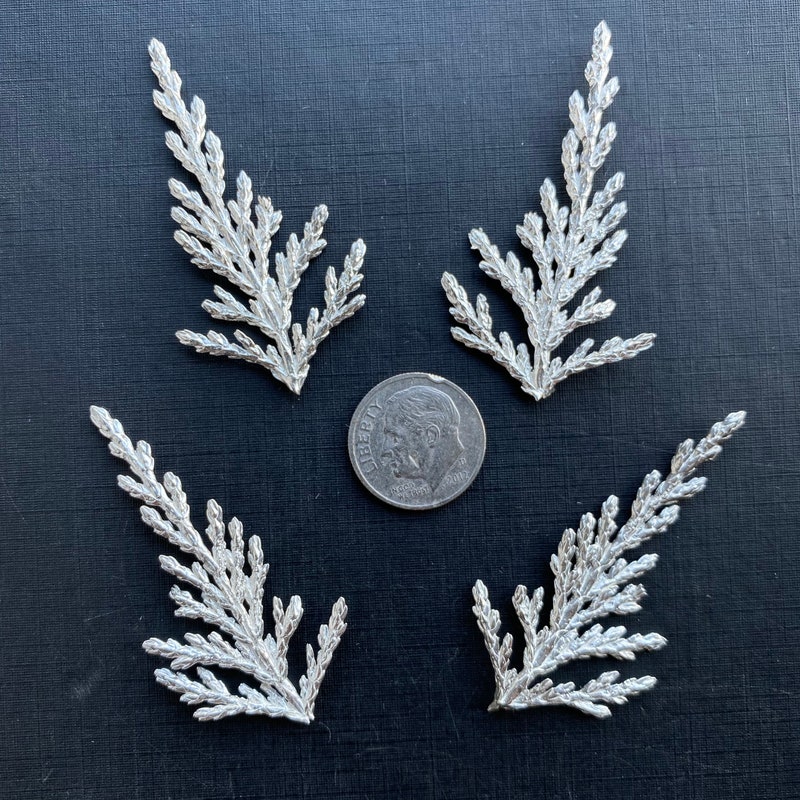 Cast Silver Leaf Jewelry - Etsy