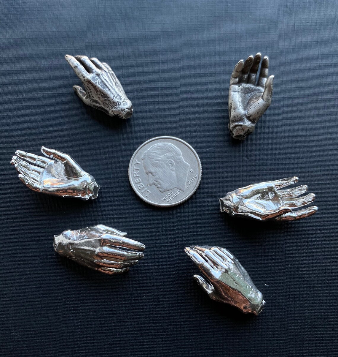 Realistic Hand Casting Sterling Silver - Etsy