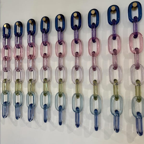 Large Acrylic Link Art - Etsy UK