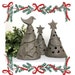 Ceramic Christmas Tree Trio Design Tutorial. Easy Slab Pottery Template ...