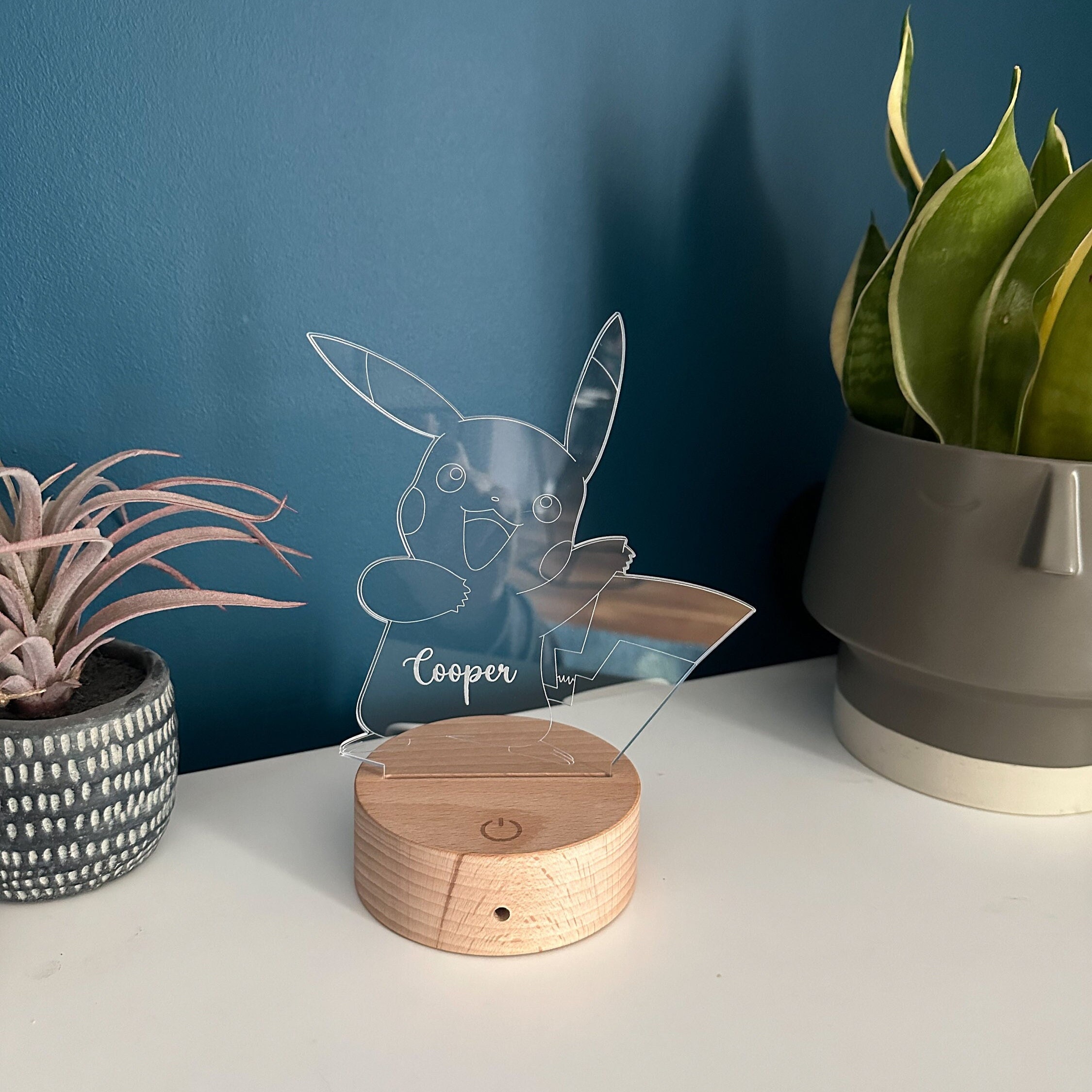 Pikachu Illusion LED Lamp 7 Colour , Anniversary Gift for Him or Her ...