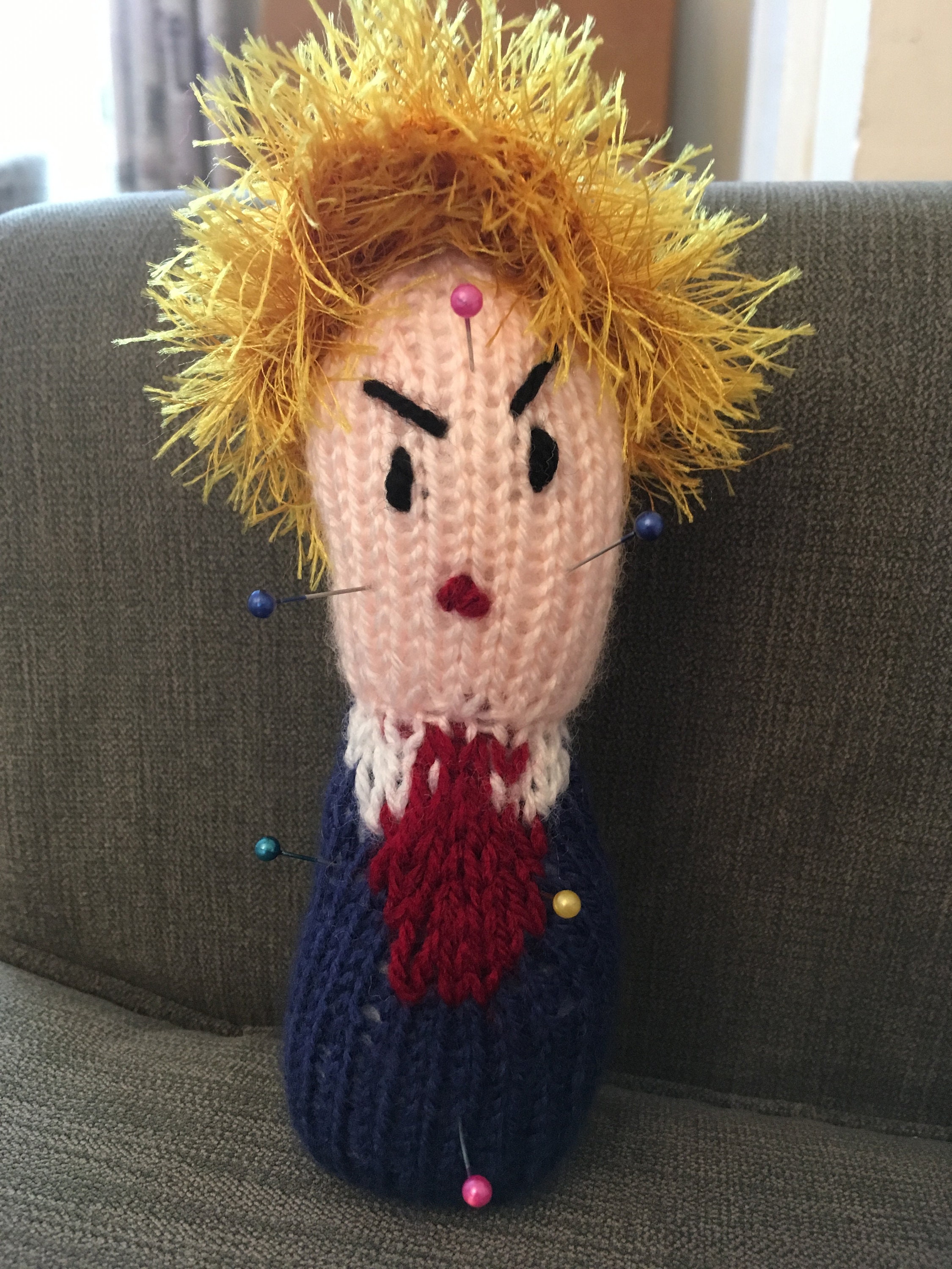 Donald Trump Pincushion Knitting Pattern - Etsy