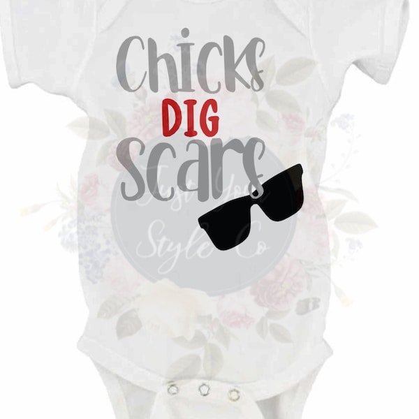 Chicks Dig Scars - Etsy