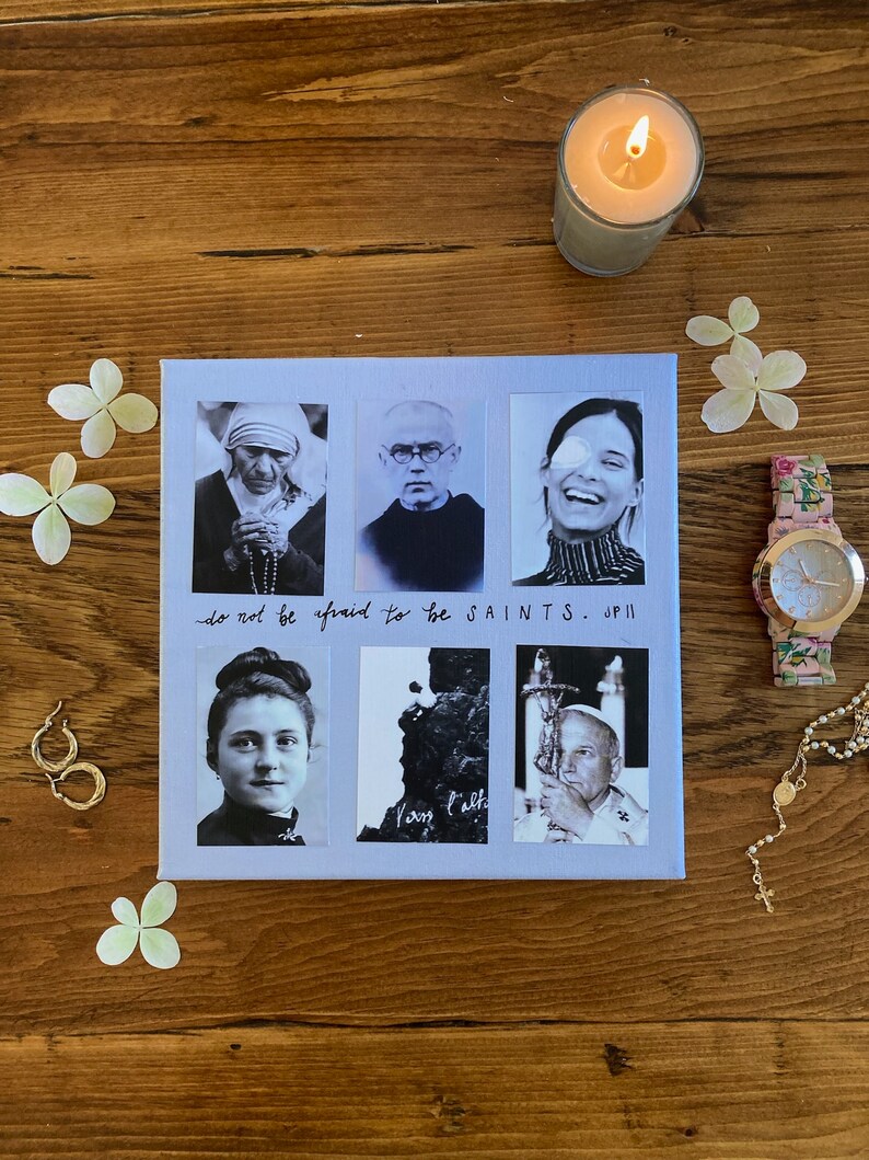Saints JPII 8x8 Canvas - Etsy