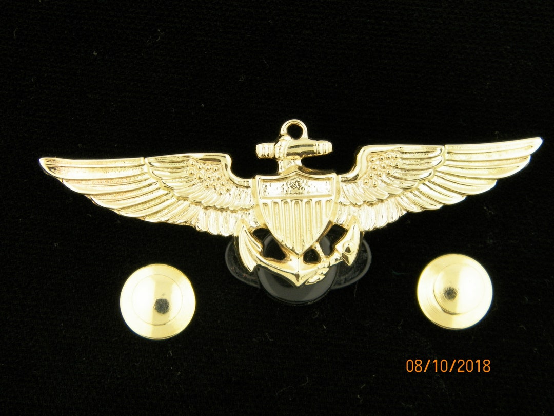 NAVY PILOT PIN - Etsy