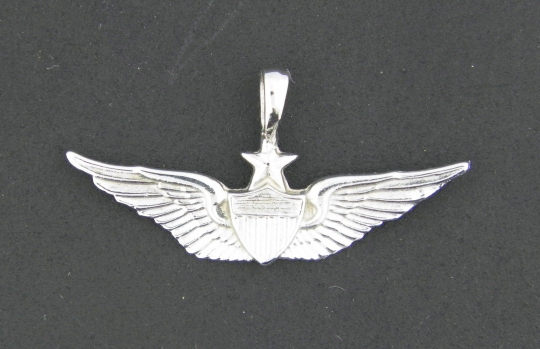 Senior Aviator Pendant 1.25"14kt - Etsy
