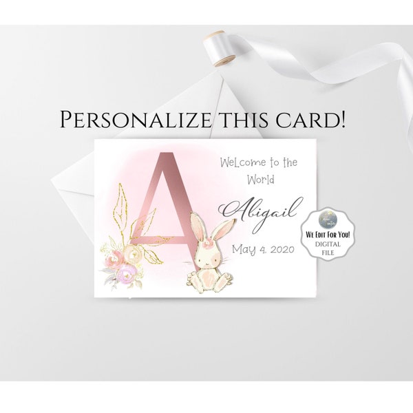 Baby Girl Card - Etsy