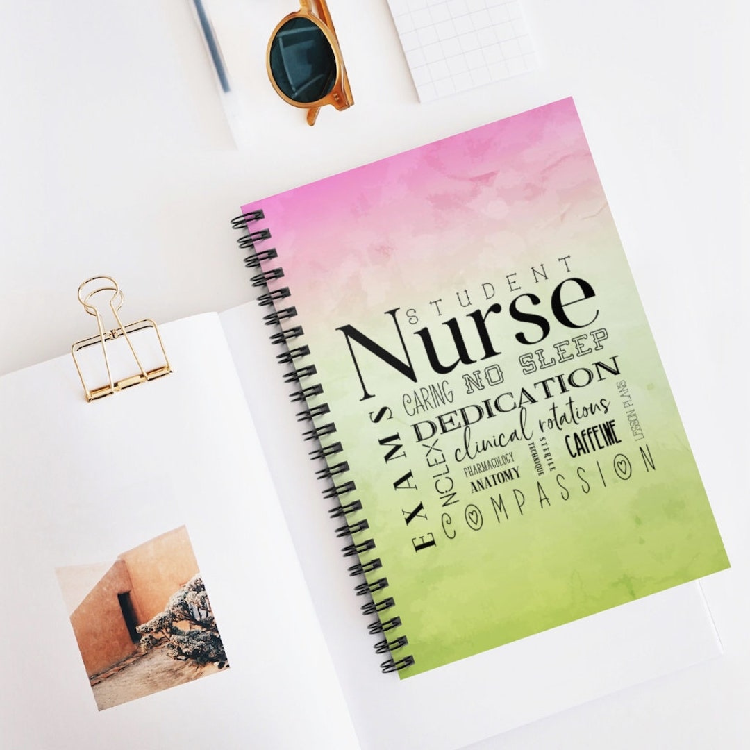 Student Nurse Spiral Notebook, Clinical Notebook - Etsy