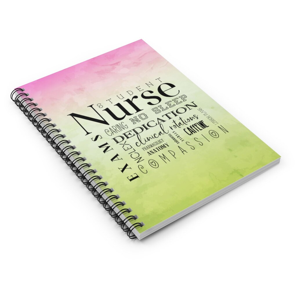 Student Nurse Spiral Notebook Clinical Notebook - Etsy