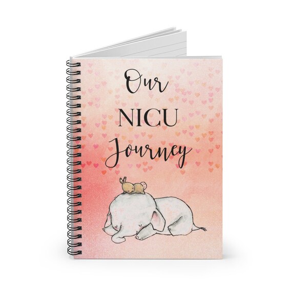 Our NICU Journey Notebook for Girl Preemie Journal NICU | Etsy