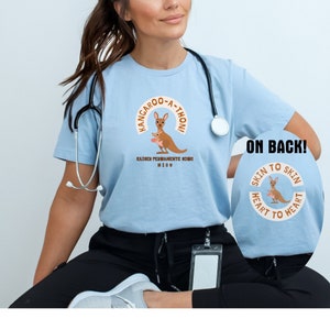 Personalized NICU Kangaro-a-thon Nurse Shirt, Kangaroo Care Awareness ...