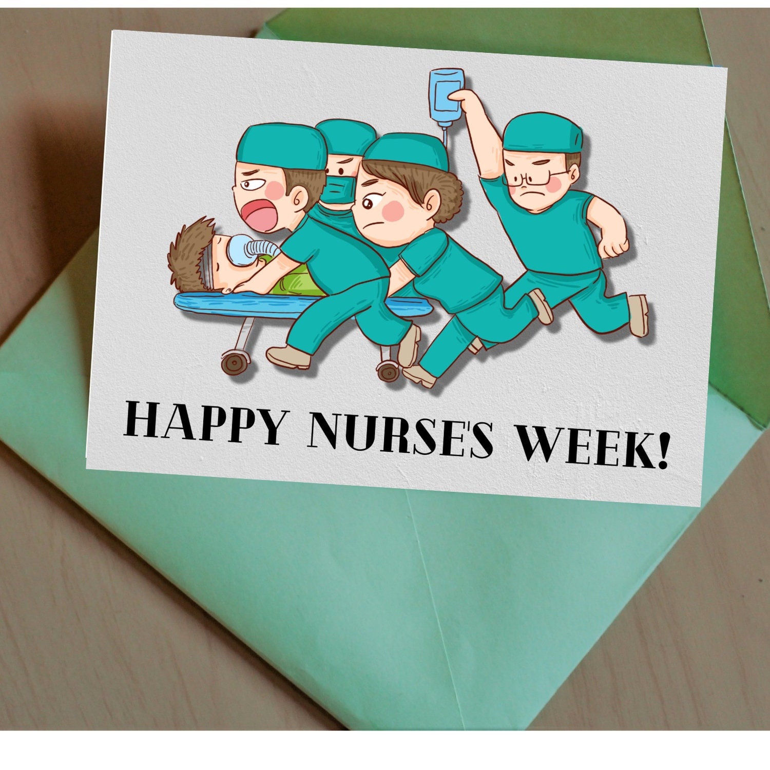 Nurse's Week Card Male or Female Nurse Card Happy | Etsy