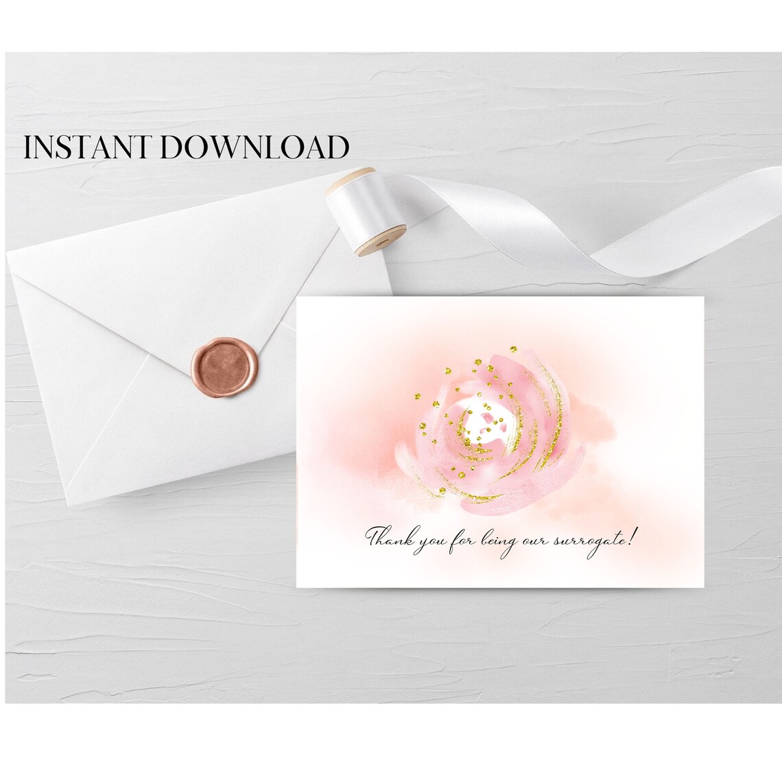 Surrogate Thank You Card Thank You for Being Our Surrogate - Etsy