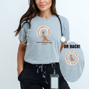 Personalized NICU Kangaro-a-thon Nurse Shirt, Kangaroo Care Awareness ...