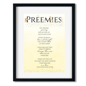 Preemie Poem, Gift for Preemie Parents, Inspirational Print ...