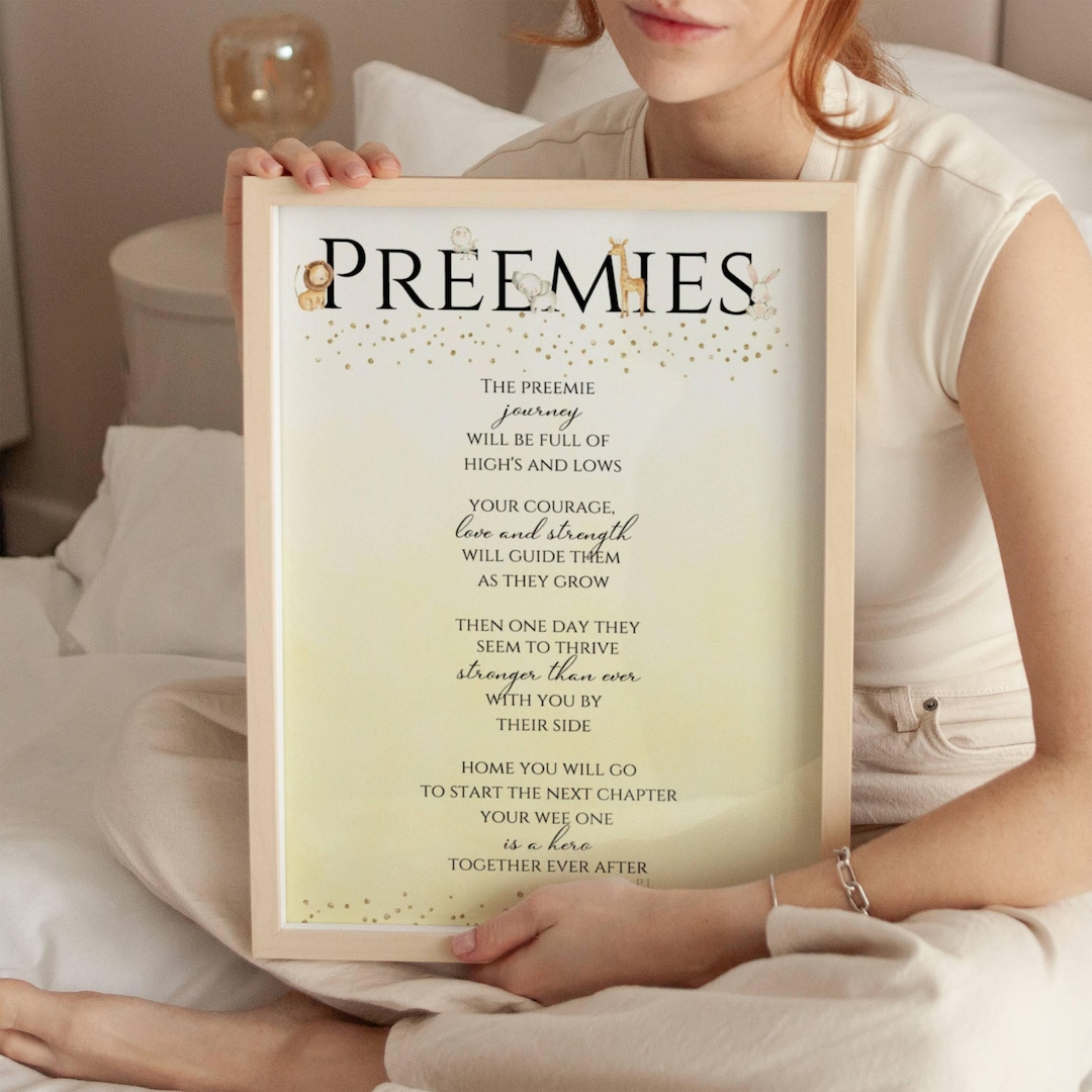 Preemie Poem, Gift for Preemie Parents, Inspirational Print ...