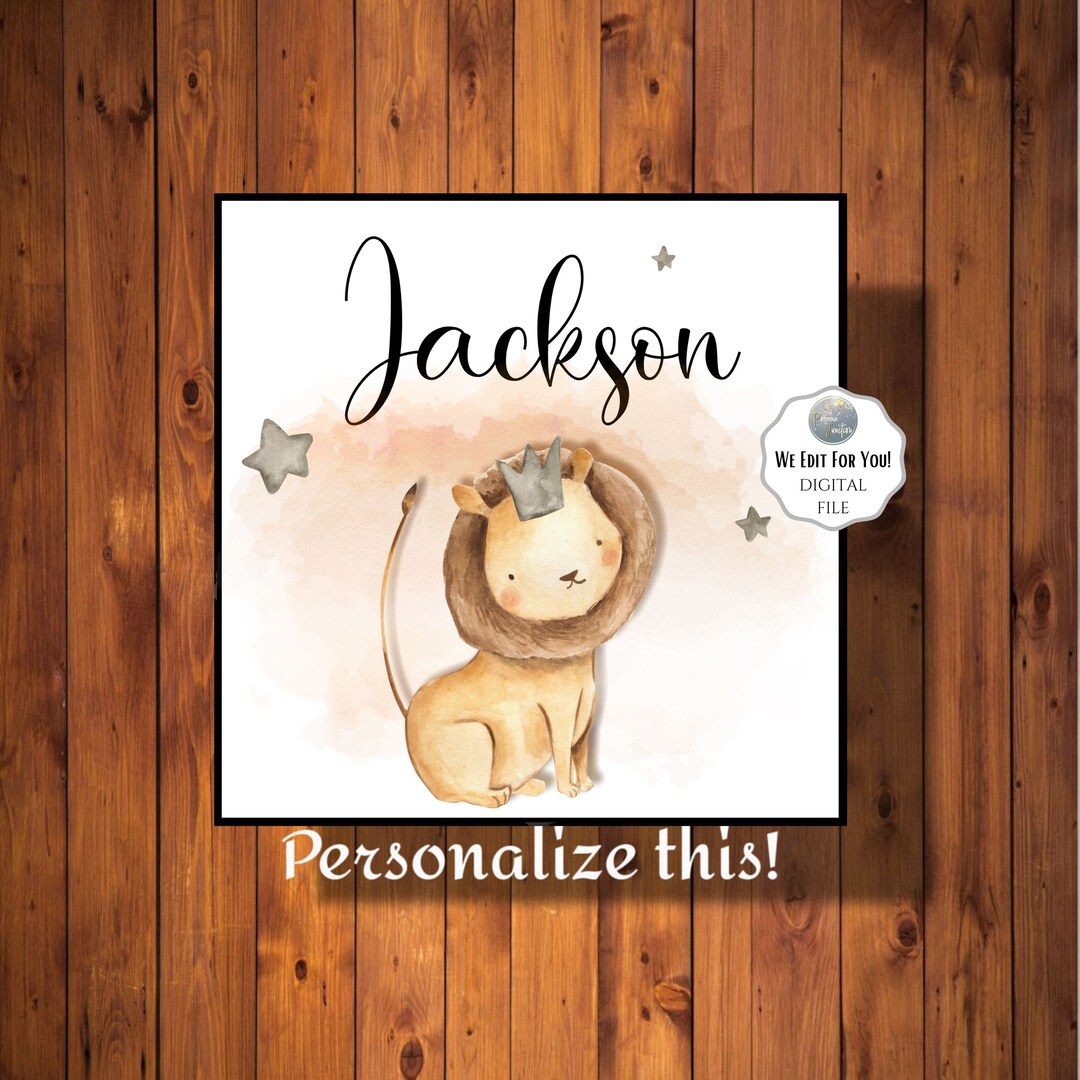 Personalized NICU Name Sign, Crib Art, Hospital Name Card, Gift for ...