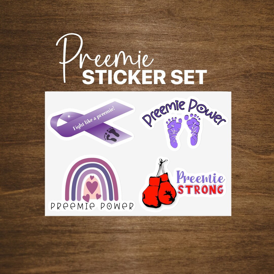 Preemie Sticker Sheet, NICU Nurse Sticker, Preemie Parent Stickers ...