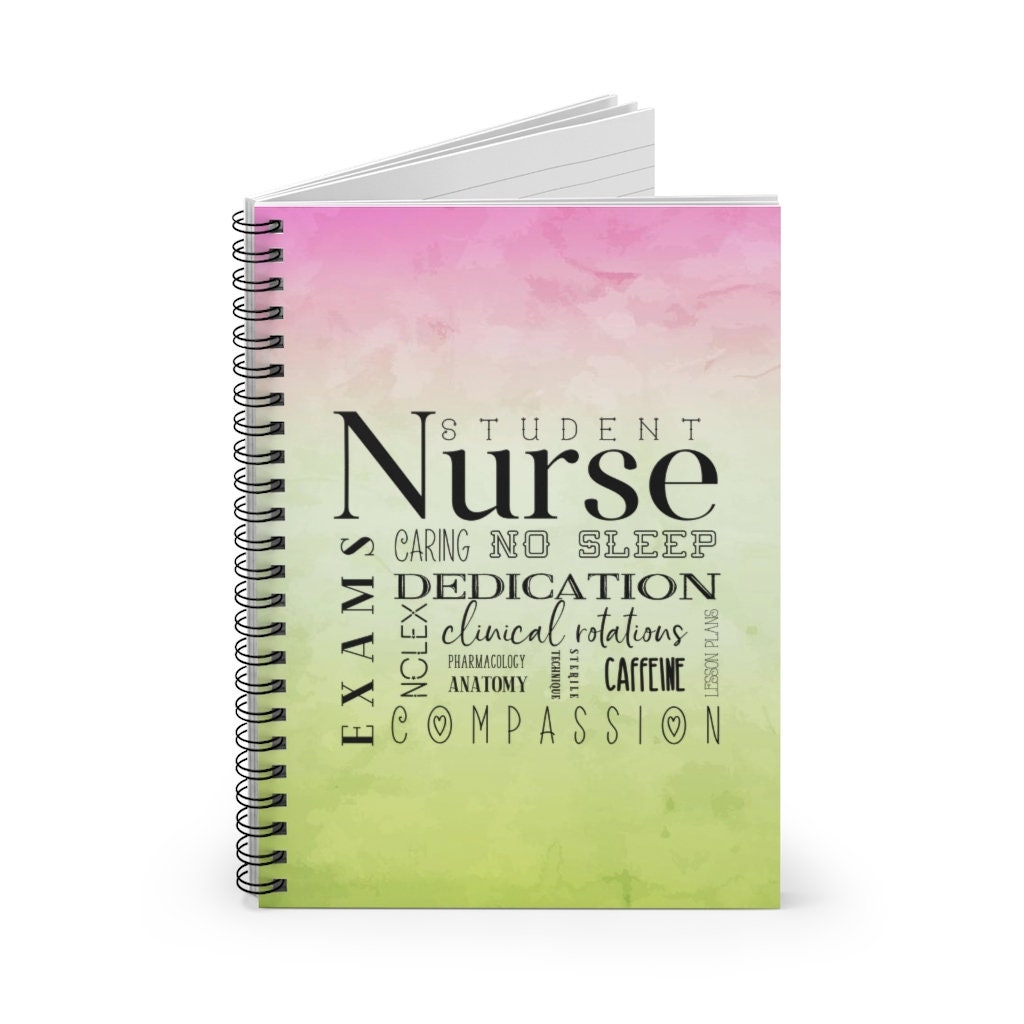 Student Nurse Spiral Notebook Clinical Notebook - Etsy