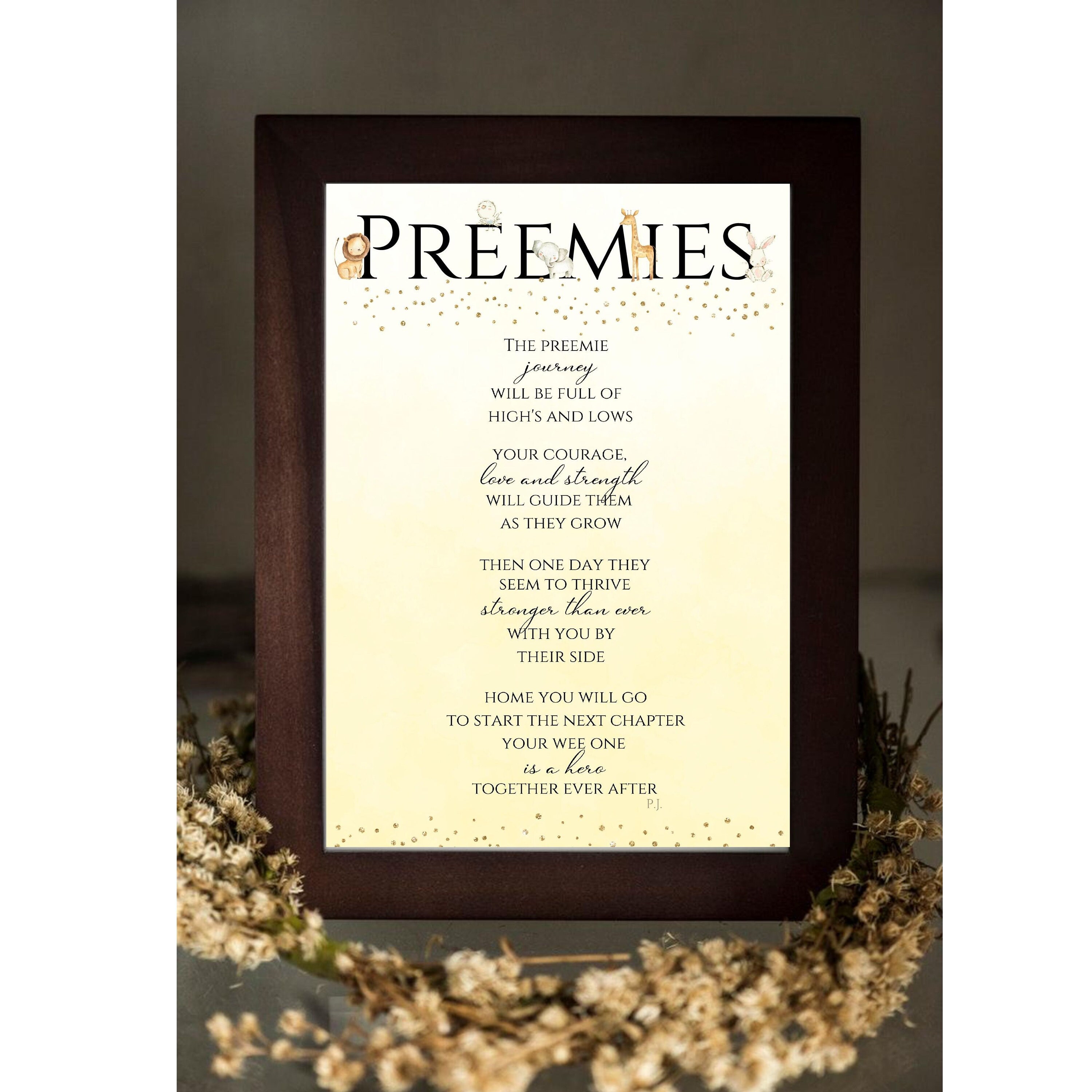 Preemie Poem Gift for Preemie Parents Inspirational Print - Etsy