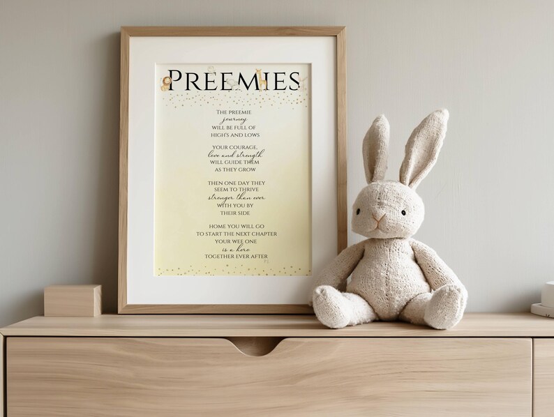 Preemie Poem, Gift for Preemie Parents, Inspirational Print ...