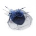 Navy Fascinator Small Skull Cap With Clip Fastener - Etsy