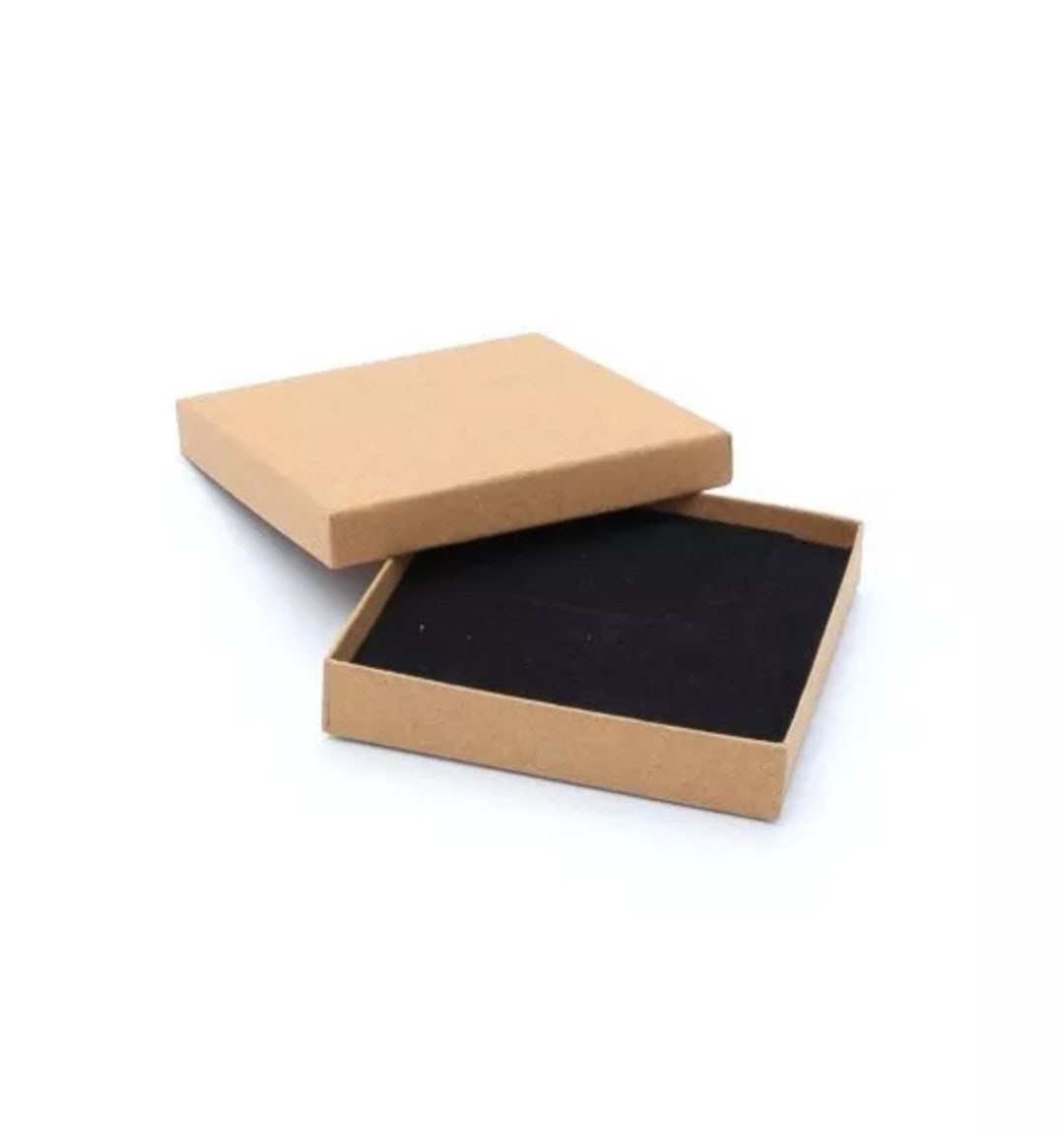 Brown Kraft Paper Gift Box With Lid Jewellery Box Craft Box Storage Box ...