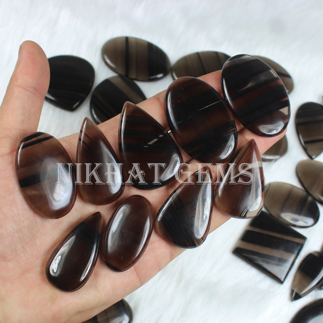 Natural Midnight Obsidian Gemstone, Wholesale Midnight Lace Obsidian ...