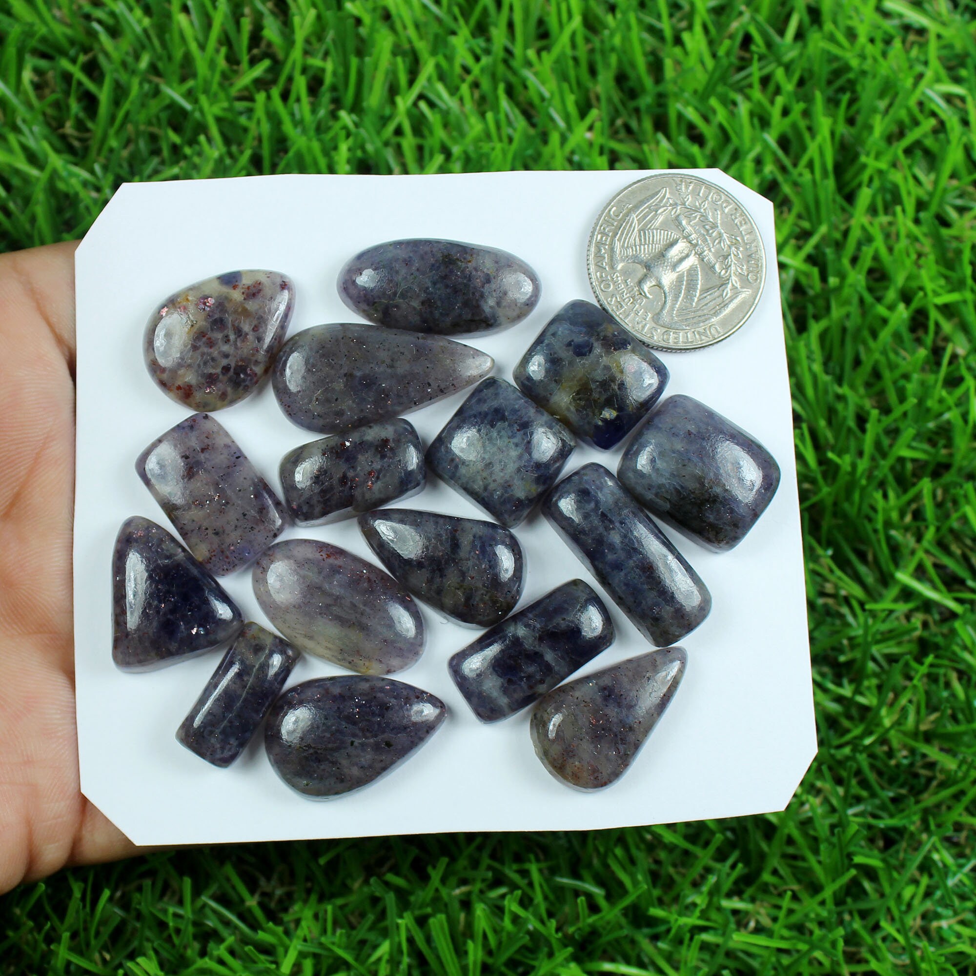 Iolite Sunstone Gemstone Lot 16 Pieces 245 Carat Iolite | Etsy