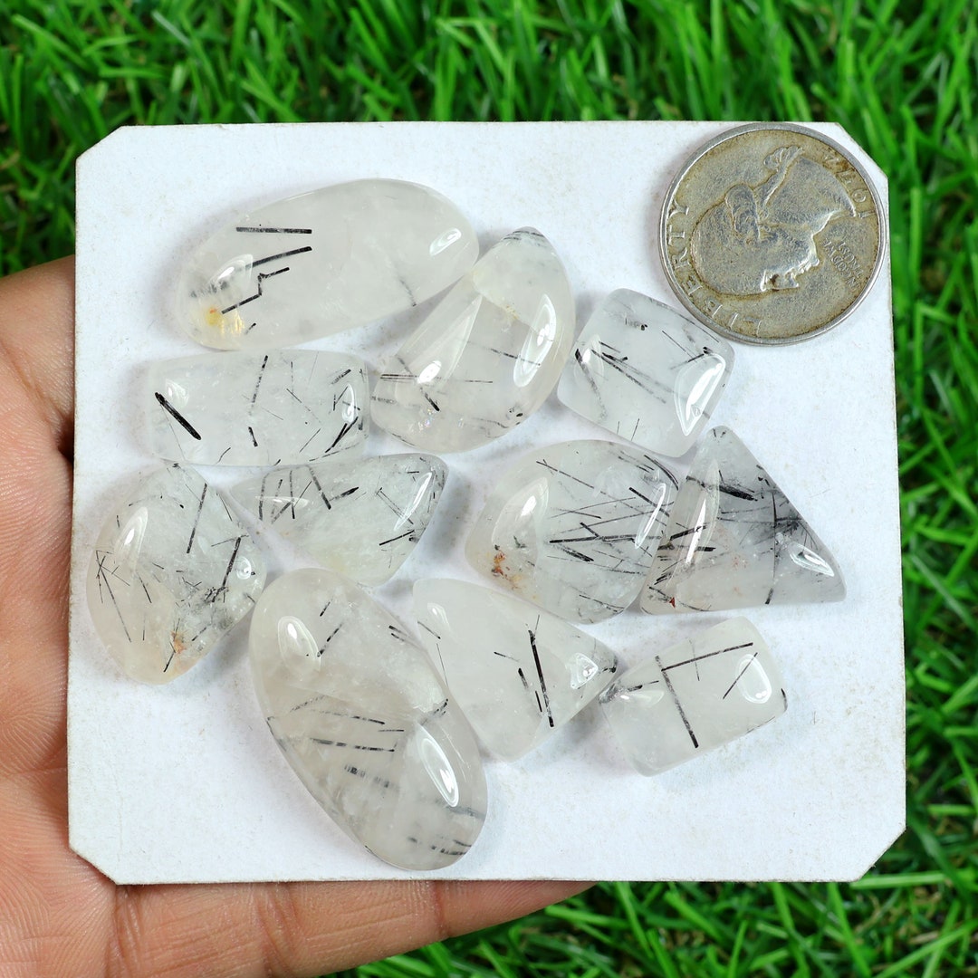 AAA Quality Black Rutile Gemstone Lot, 11 Pieces 252 Carat, Wholesale ...