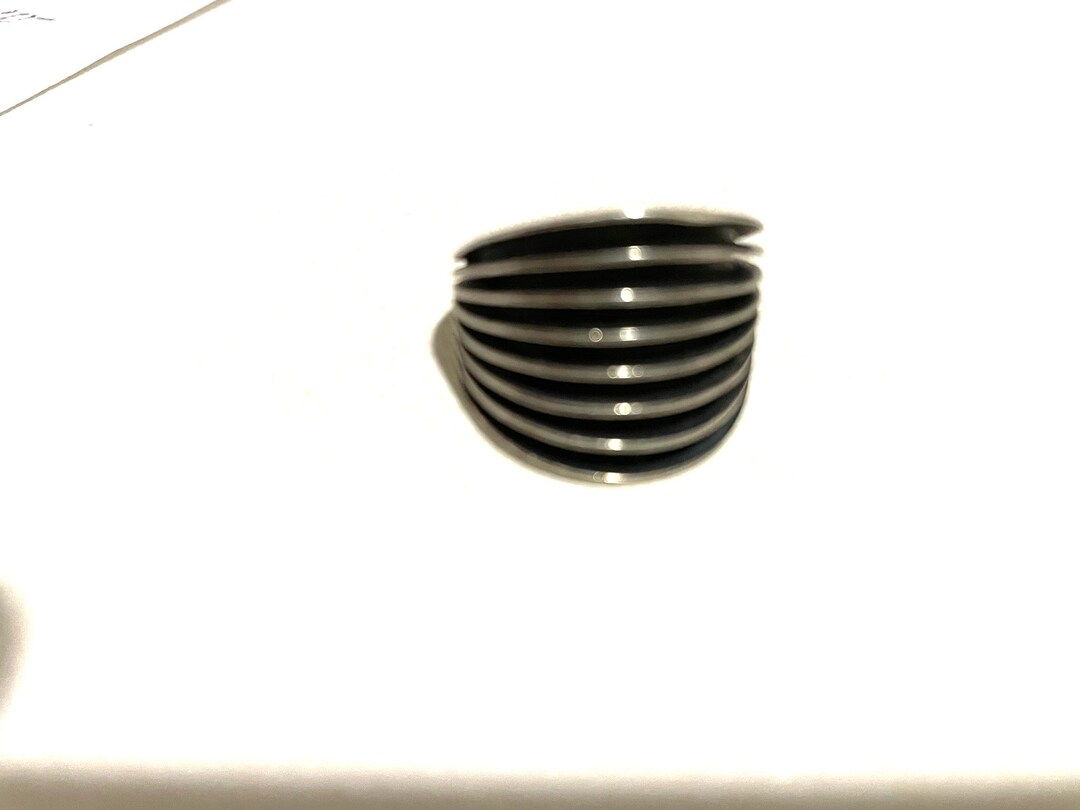 Vintage Johnny Mike Begay Handmade Size 5 Silver Track Ring Navajo - Etsy