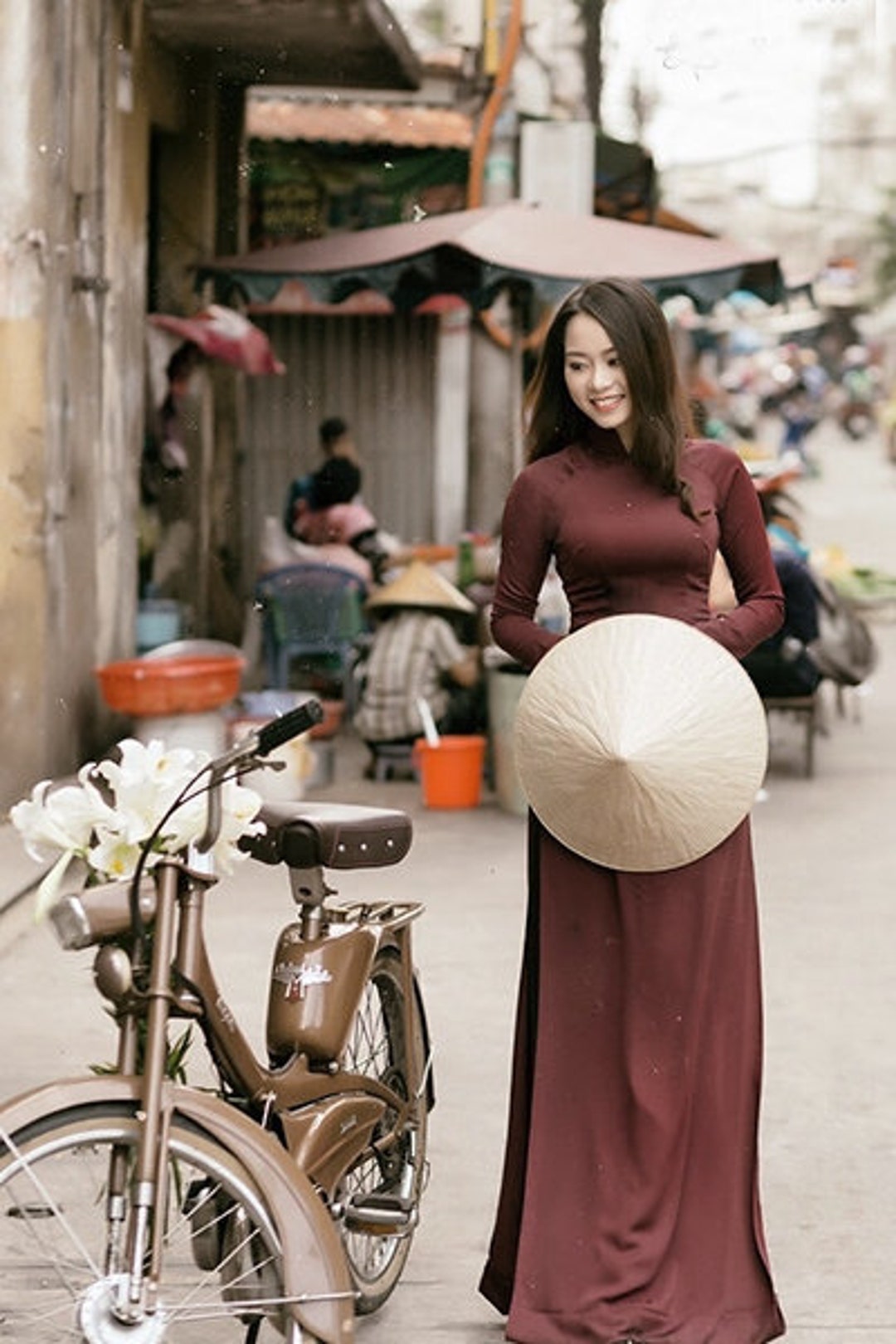 Vietnamese Traditional Ao Dai for Women, Ao Dai for Girls, Ao Dai for Women, Ao Dai Viet Nam ...