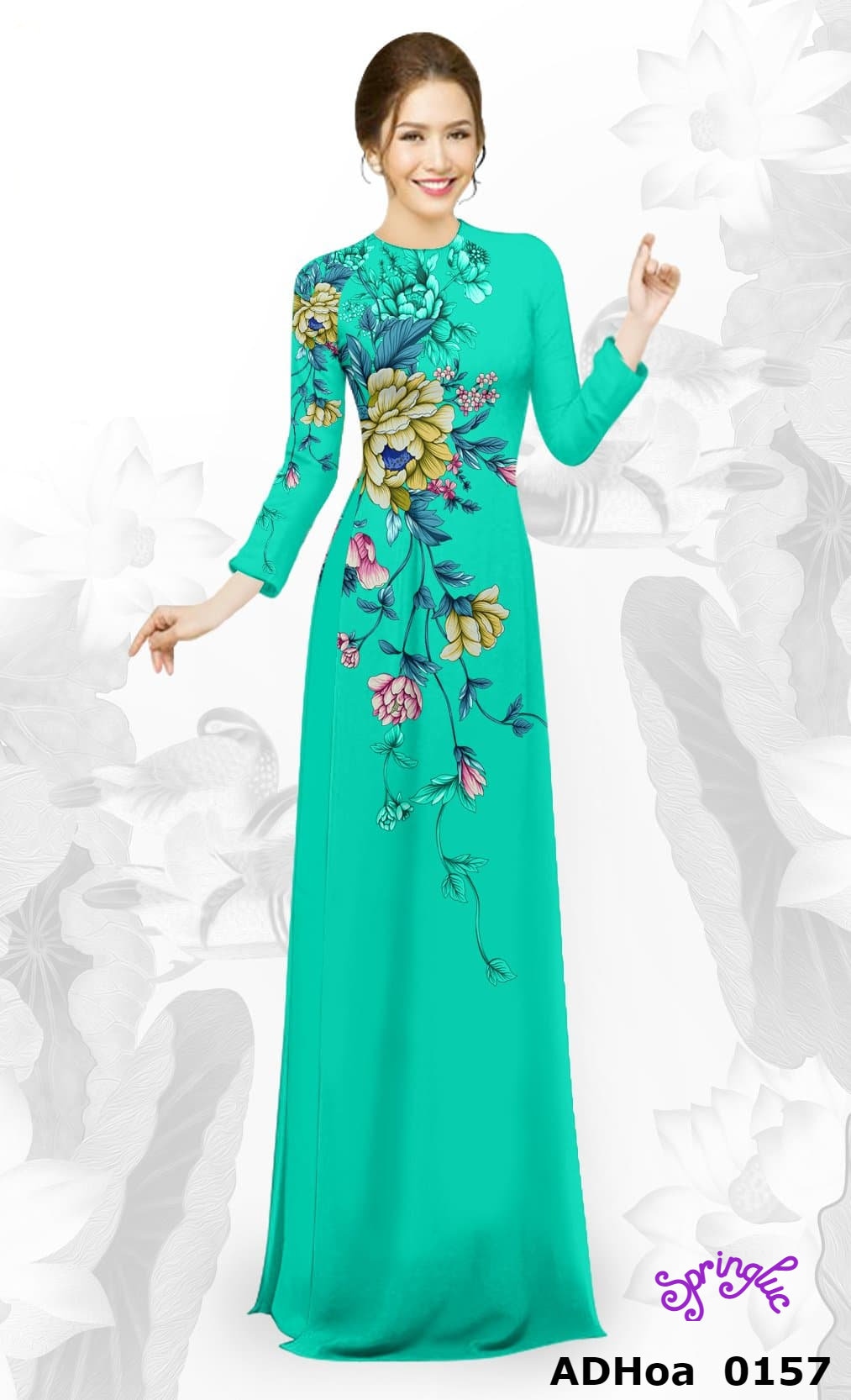 Vietnamese Traditional Ao Dai for Women Nguyen Bowith Pants - Etsy ...