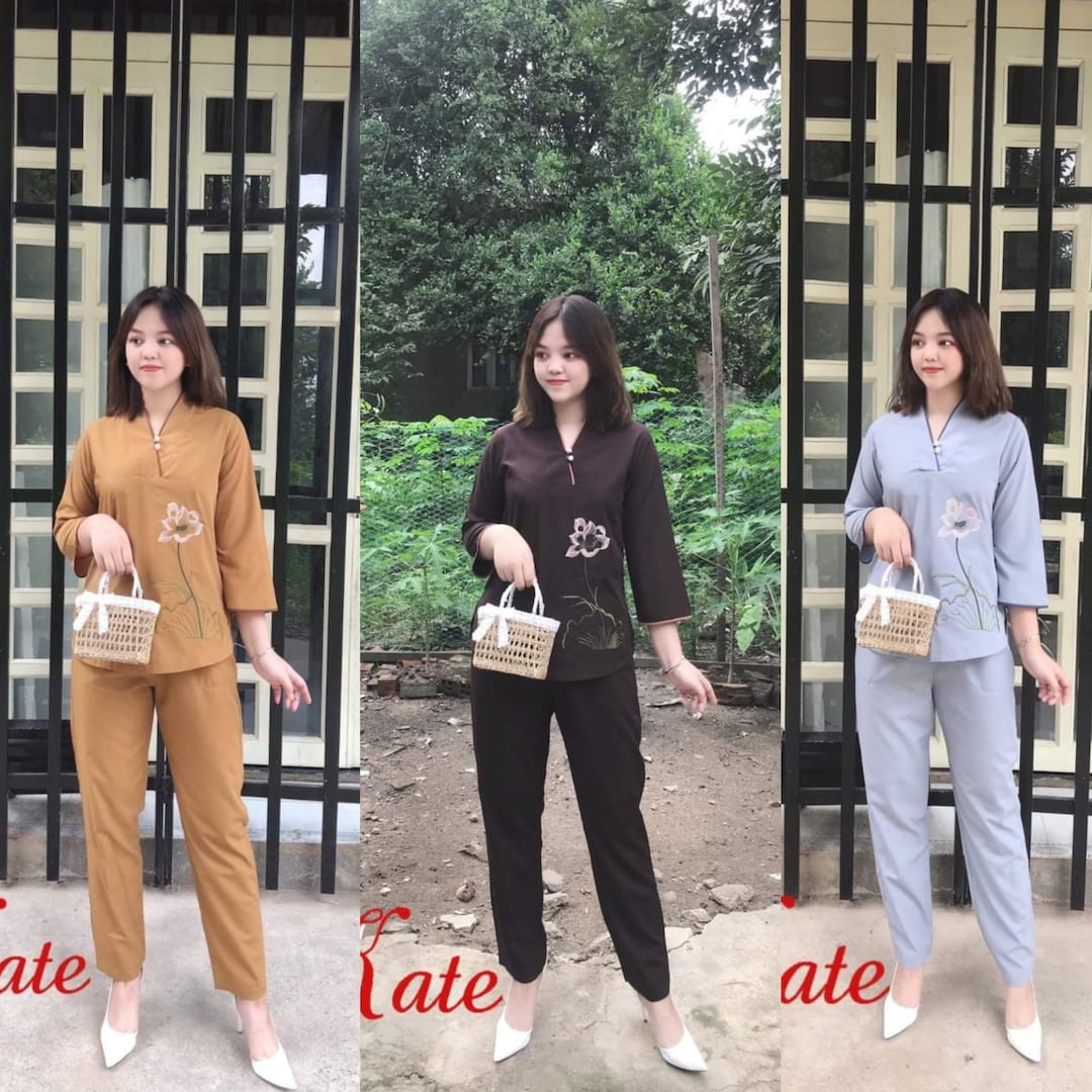 Women Buddhist Clothing Set, Meditation Clothes, Pajamas(do Bo Phat Tu ...