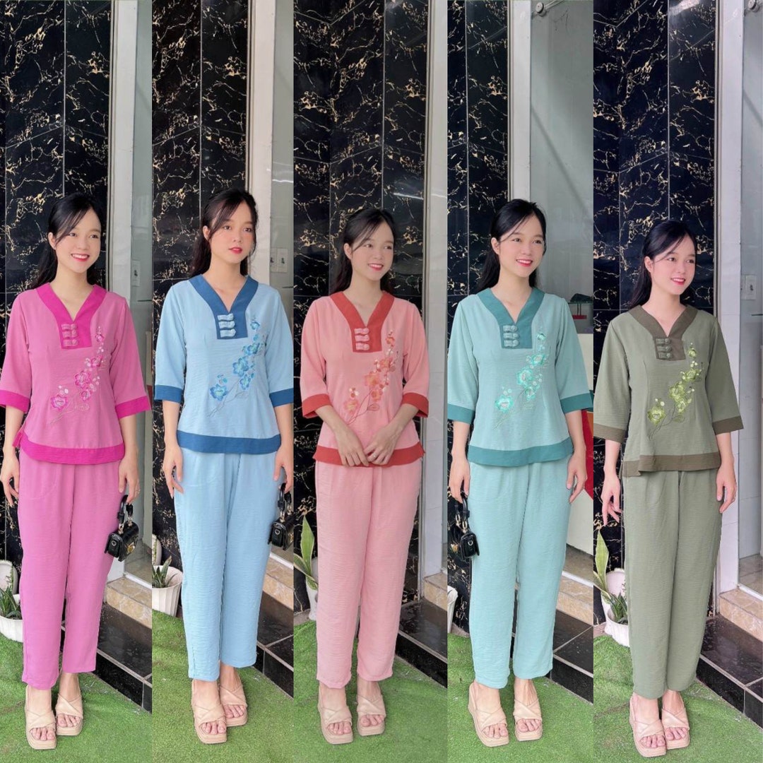 Women Buddhist Clothing Set, Meditation Clothes, Pajamasdo Bo Phat Tu ...