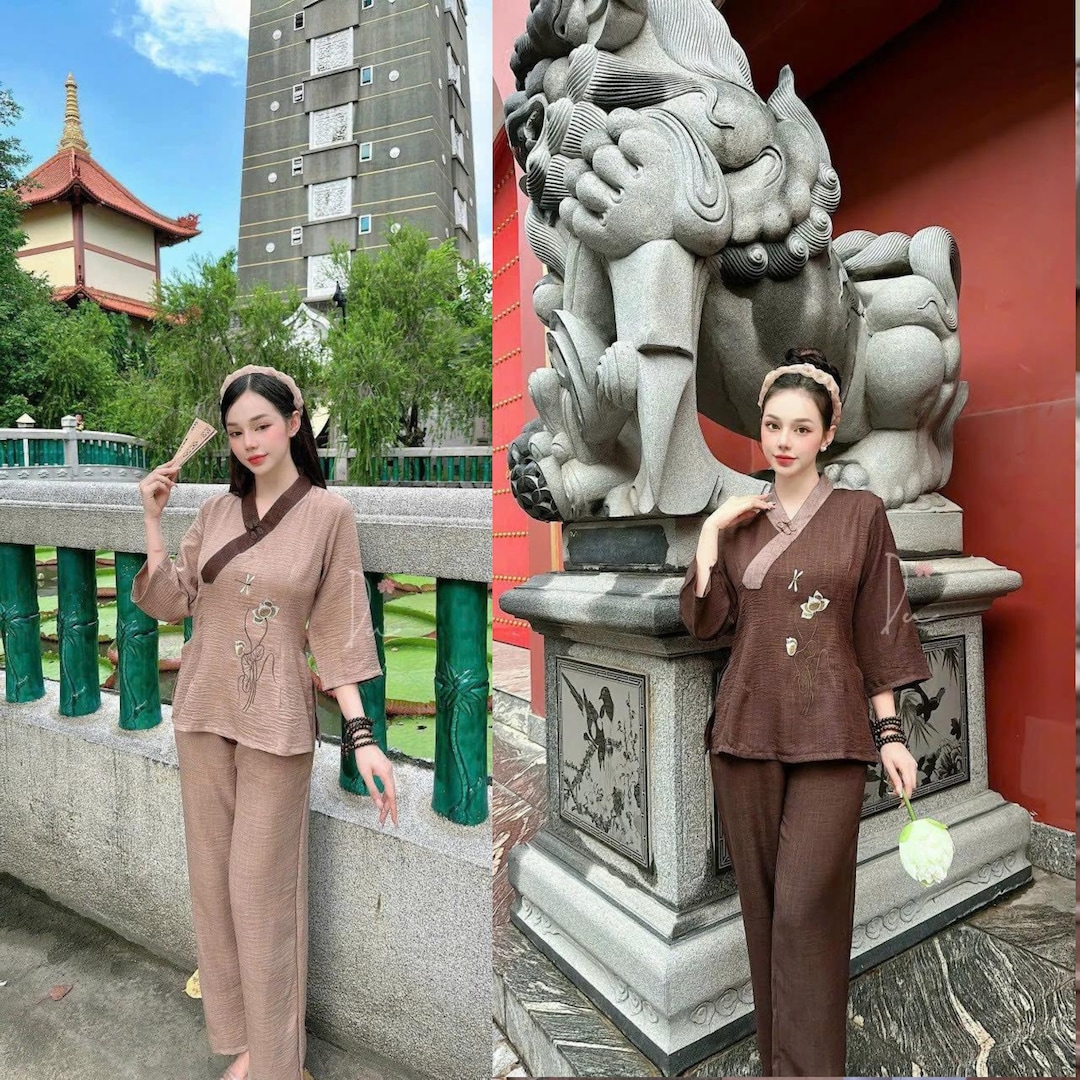 Women Buddhist Clothing Set Meditation Clothes Pajamasdo Bo - Etsy