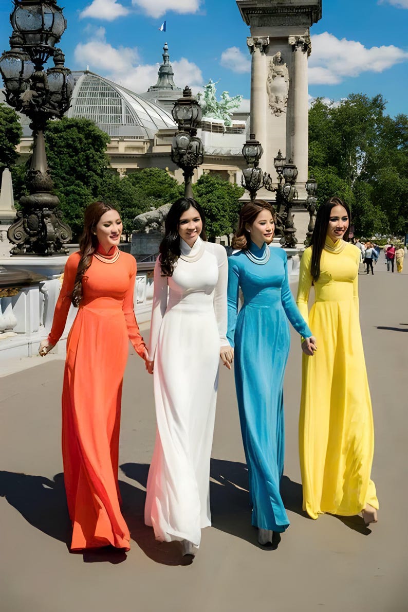Ao Dai Lunar New Year 2026 | Vietnamese Traditional Ao Dai for Women ...
