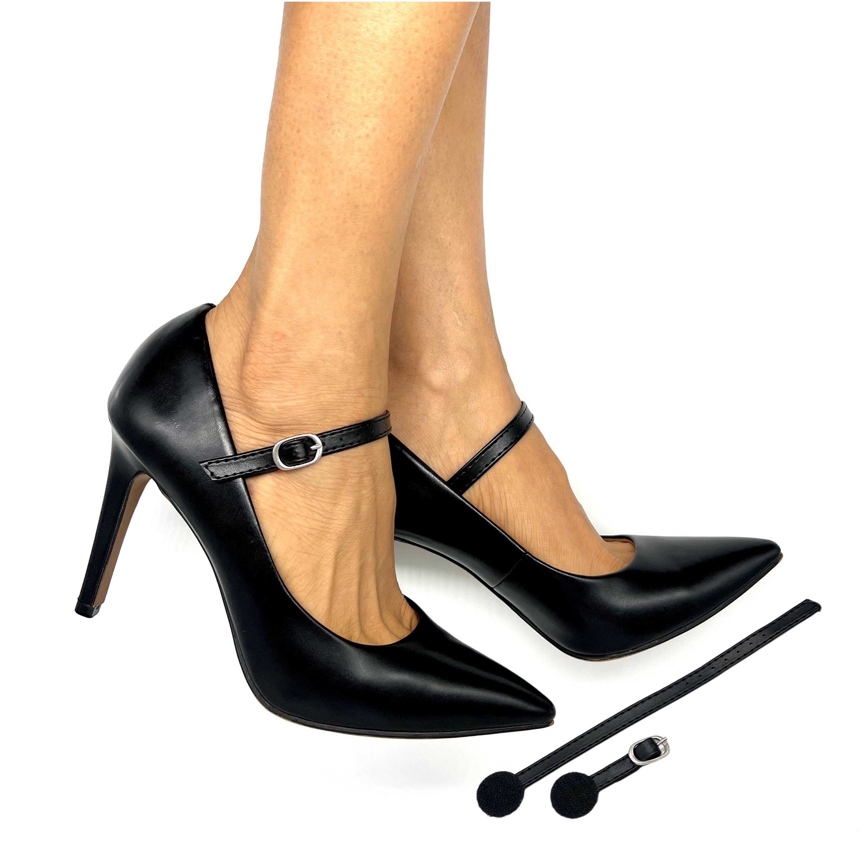 Detach Shoe Straps for Pumps, Heels, Wedges, Flats, & Stilettos , PU ...