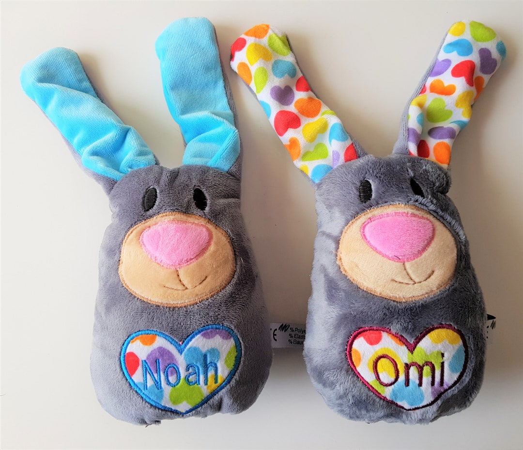 Cuddly Toy Bunny With Name - Etsy