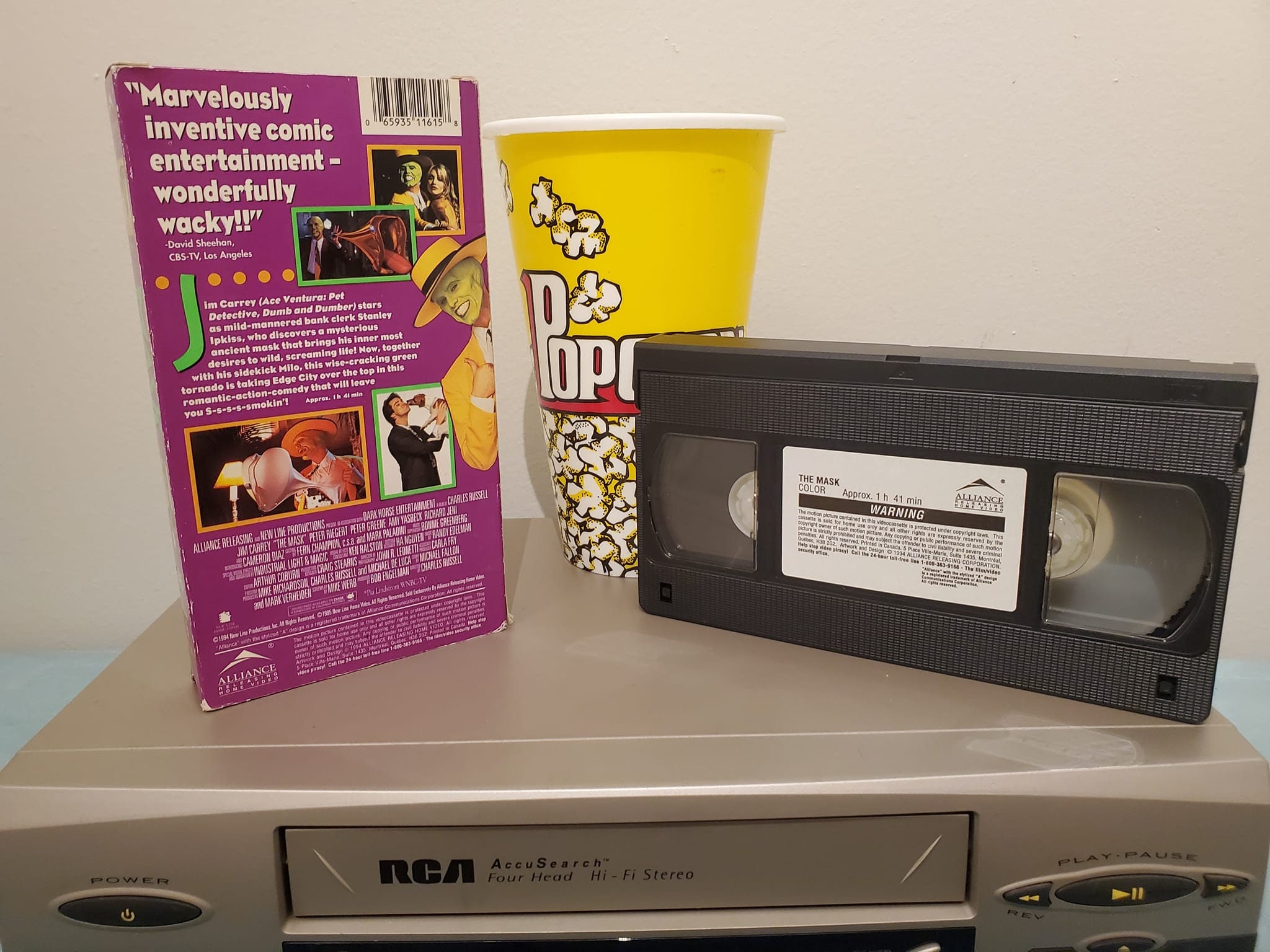 The Mask 1984 VHS Jim Carrey Cameron Diaz - Etsy