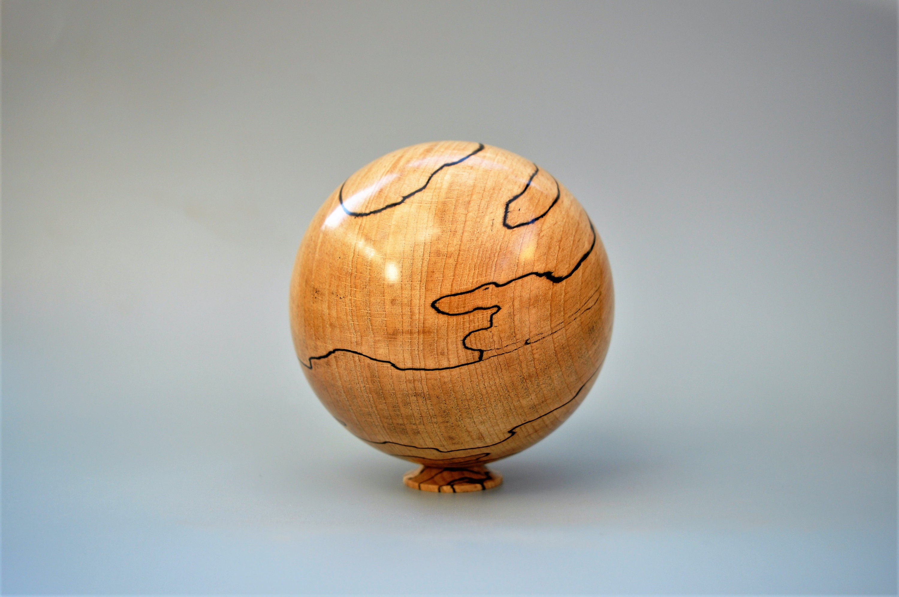 Handturned Spalted Beech Sphere - Etsy