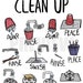 Art Room Clean up Poster, Painting Clean up Anchor Chart, TAB Studio ...