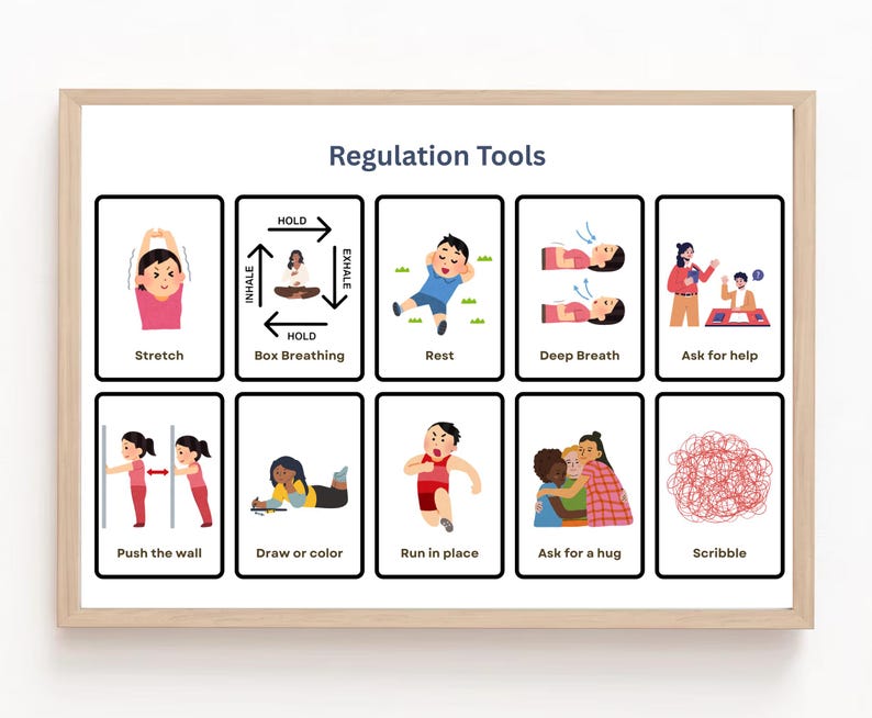 Zones of Regulation | Calm Corner Regulation Tools - Etsy