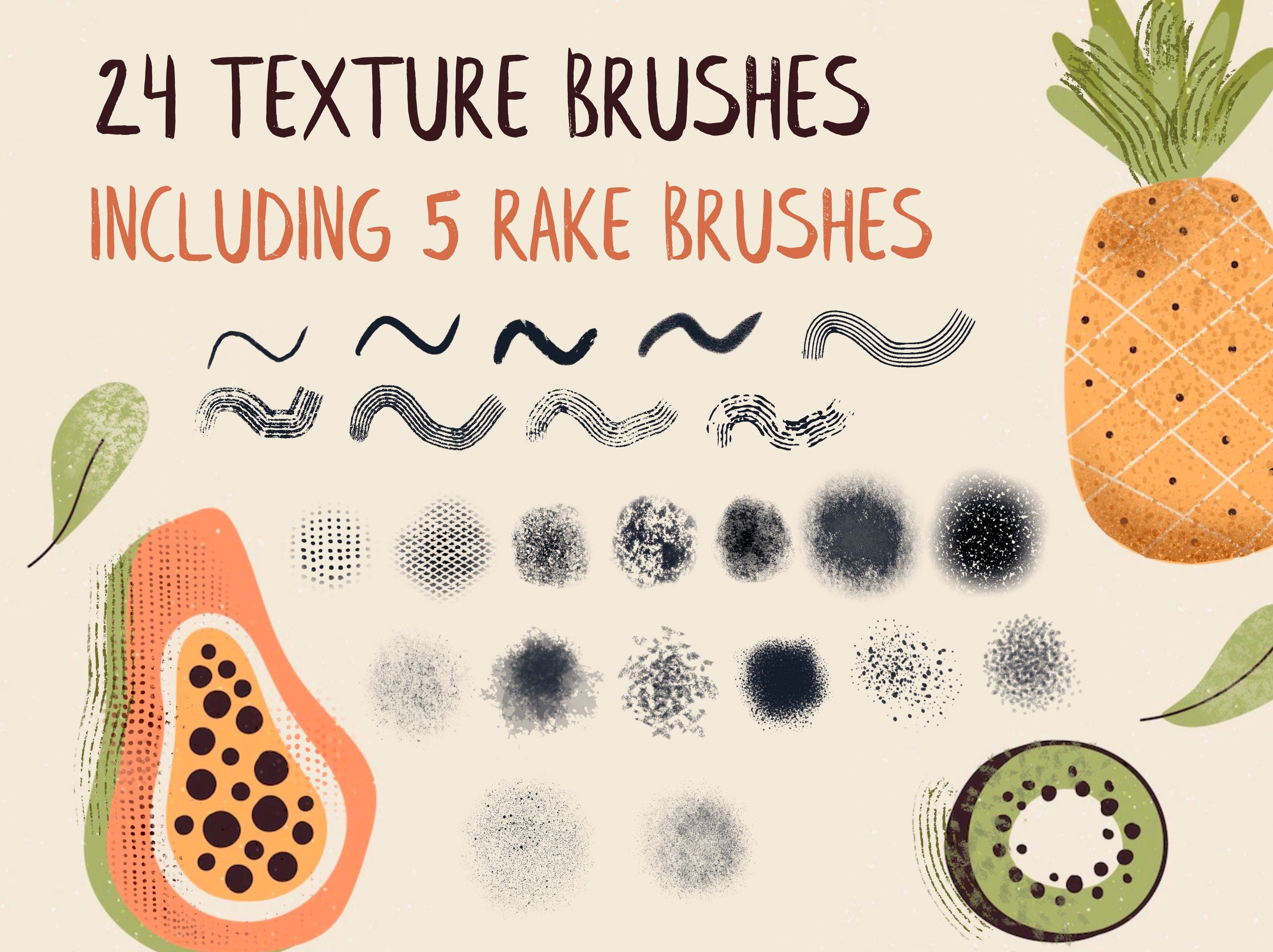 Texture Brush Pack for Procreate, Procreate Crayon Brushes, Procreate ...