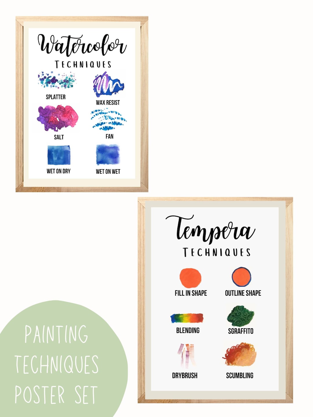 Watercolor Tempera Techniques Paint Techniques for TAB Art Classroom ...