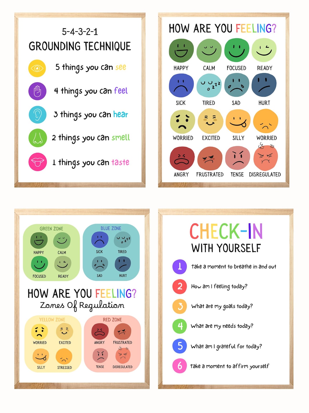 SEL Emotional Regulation Classroom Poster, Emotions, Zones of ...