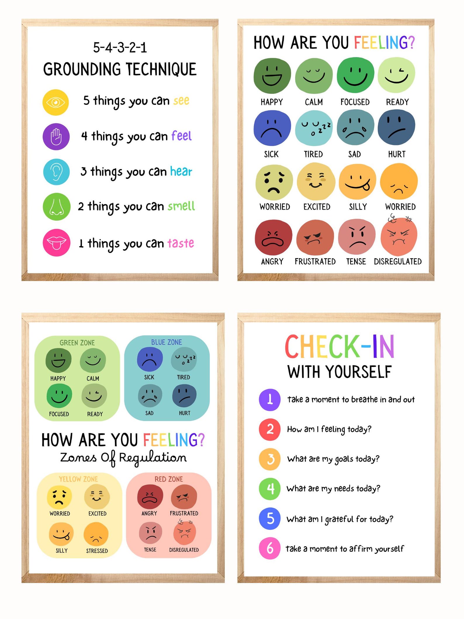 SEL Emotional Regulation Classroom Poster, Emotions, Zones of ...