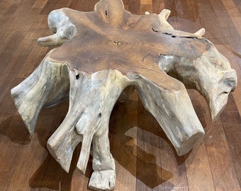 Teak Root Coffee Table Teak Wood End Table Teak Driftwood Side Table ...
