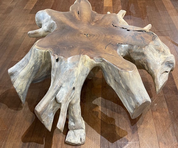 Teak Root Coffee Table Teak Wood Accent Table Teak End Table Teak Side Table Teak Plant Stand Etsy